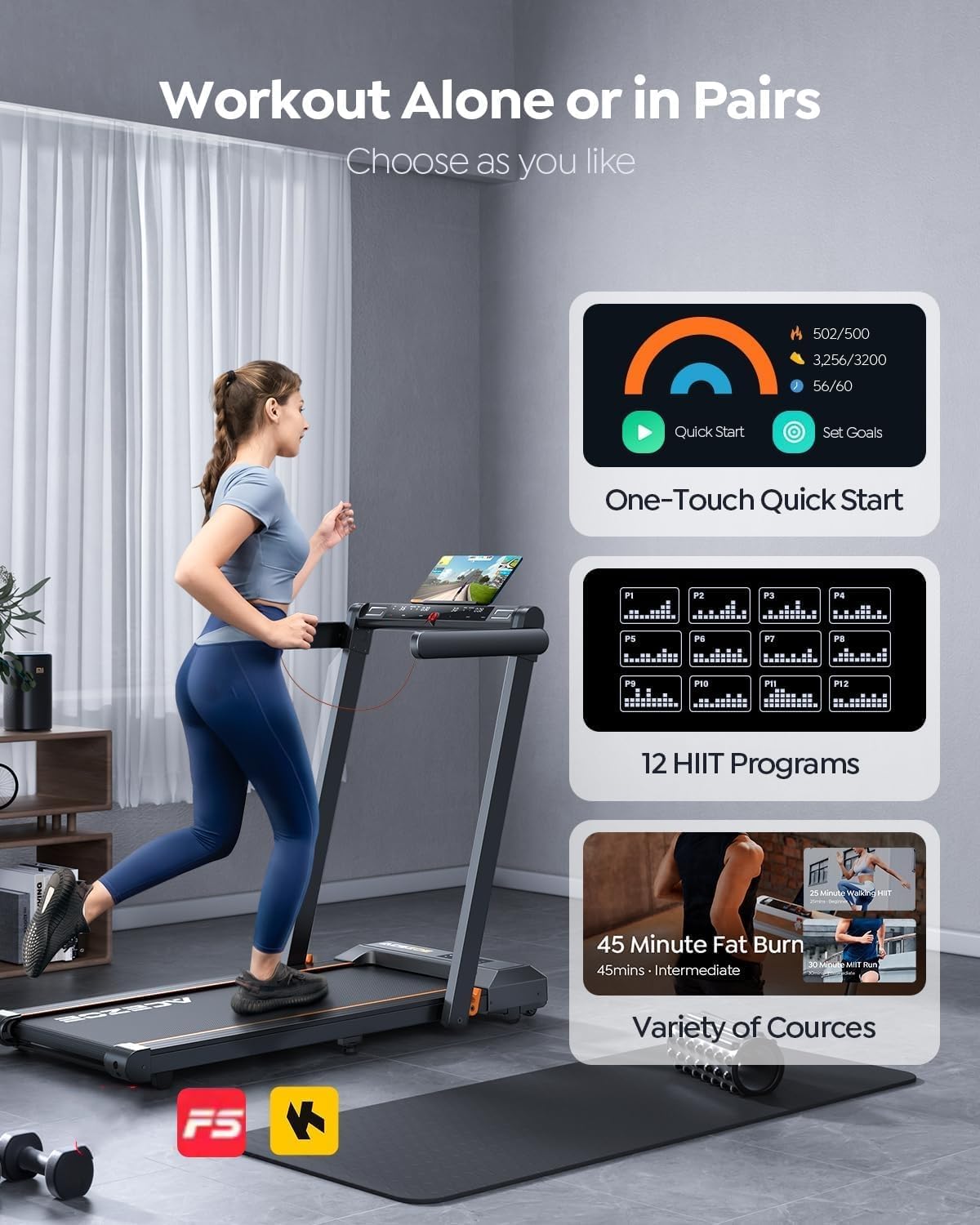 Acezoe Walking Pad Treadmills – Compact, Foldable, and Smart Fitness ...